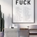 Funny Swear Word Print: 30 Ways to Say F*ck (digital Download) - Etsy