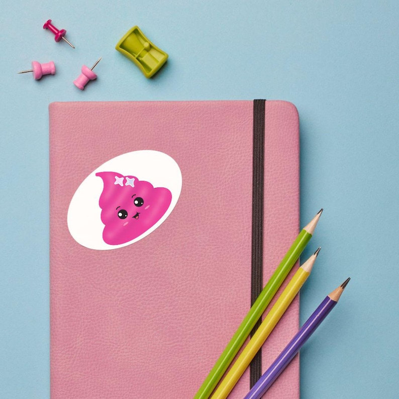 Kawaii Pink Poo PNG | Fun Clipart, Stickers (digital Download) - Etsy
