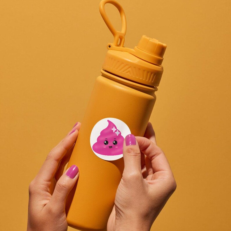Kawaii Pink Poo PNG | Cute Digital Download | Fun & Colorful Clipart ...