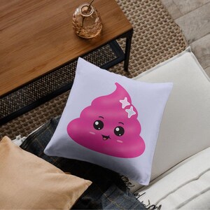 Kawaii Pink Poo PNG | Cute Digital Download | Fun & Colorful Clipart ...