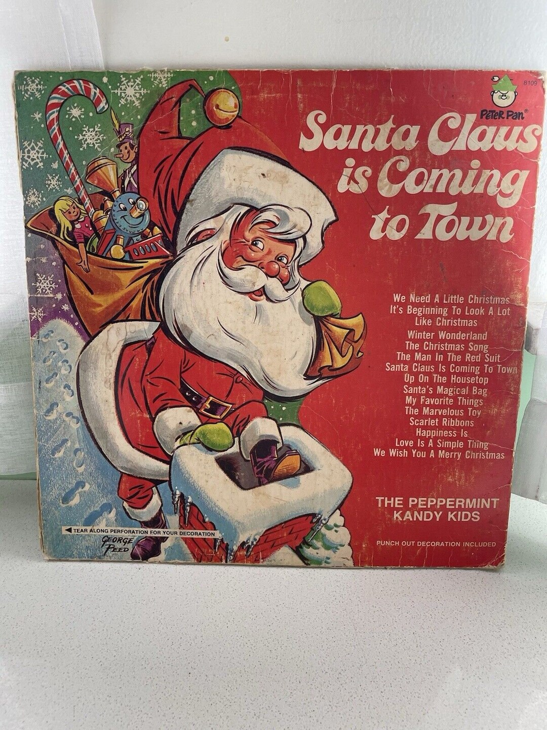 Peter Pan Santa Claus is Coming to Town the Peppermint Kandy Kids Vinyl ...