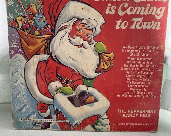 Peter Pan Santa Claus is Coming to Town the Peppermint Kandy Kids Vinyl ...