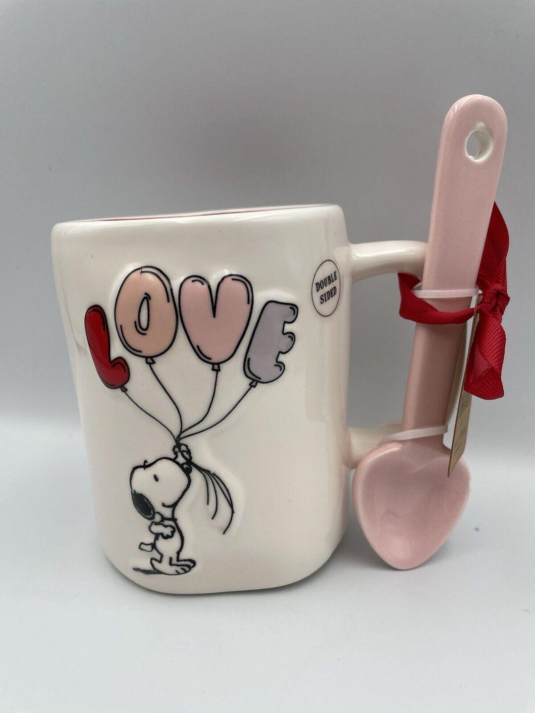 Rae Dunn Mug Peanuts Snoopy With Heart Ceramic Spoon NEW WITH TAGS - Etsy