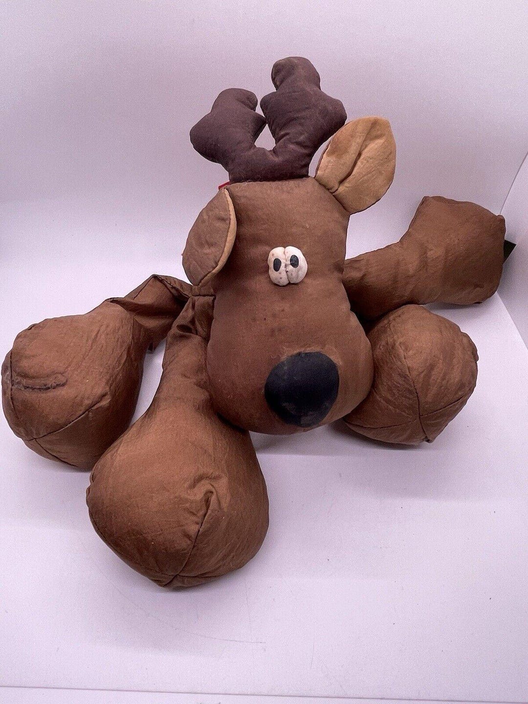 VINTAGE Hallmark Rodney the Reindeer Nylon 10 Stuffed Plush Parachute ...