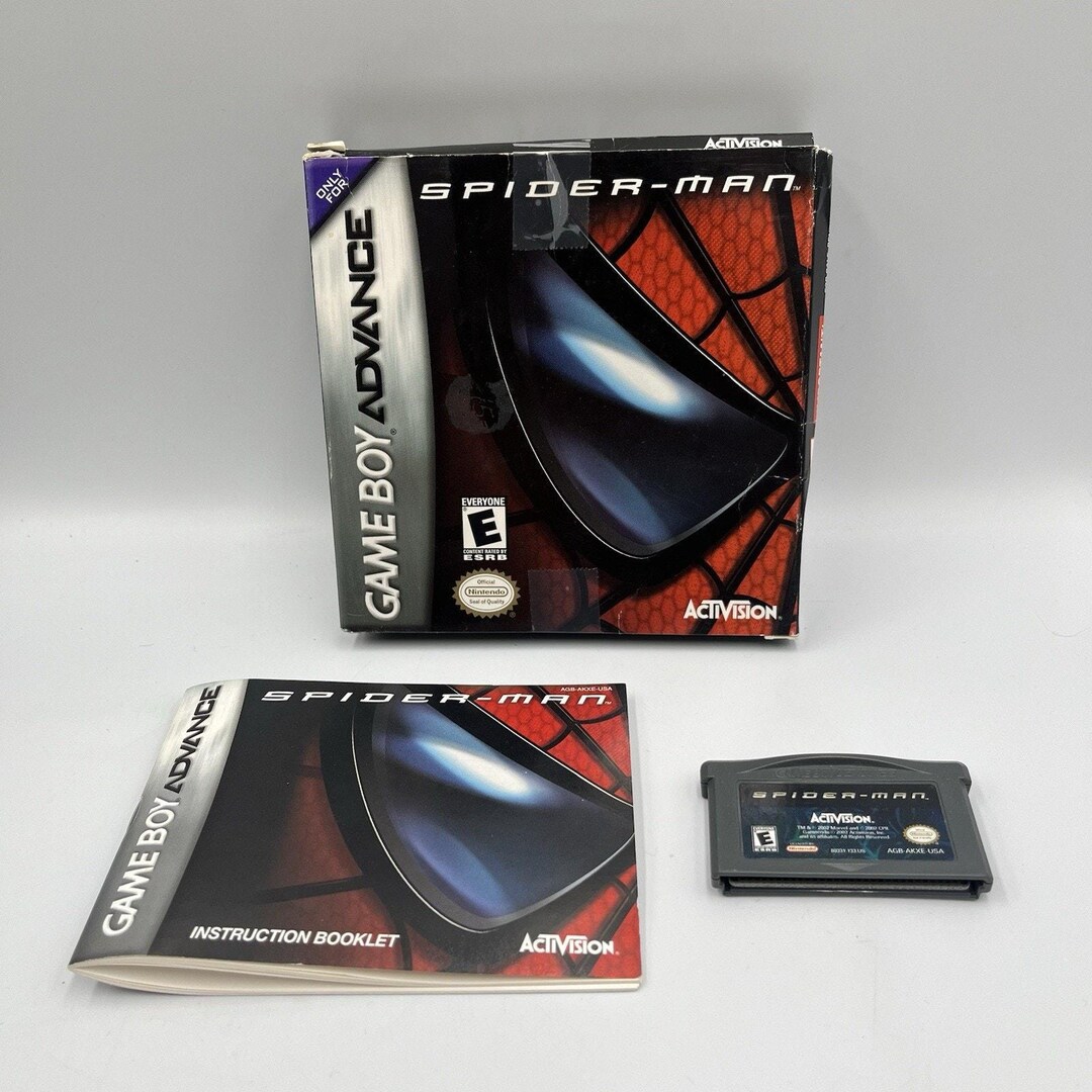 Spider-man (nintendo Game Boy Advance, 2002) GBA Complete With Manual ...