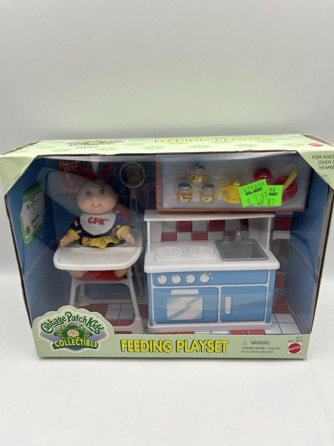 Vintage CABBAGE Patch Kids Collectible Feeding Playset Mattel New MIB ...
