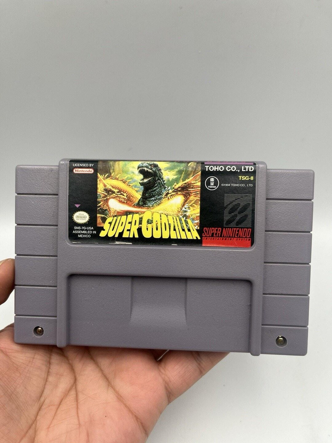 Super Godzilla Super Nintendo SNES Video Game Cartridge Great Condition ...
