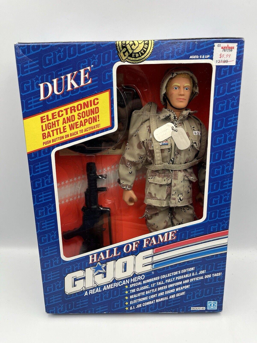 New! Vintage Hasbro GI JOE 'duke' 12 Inch Action Figure Hall of Fame ...
