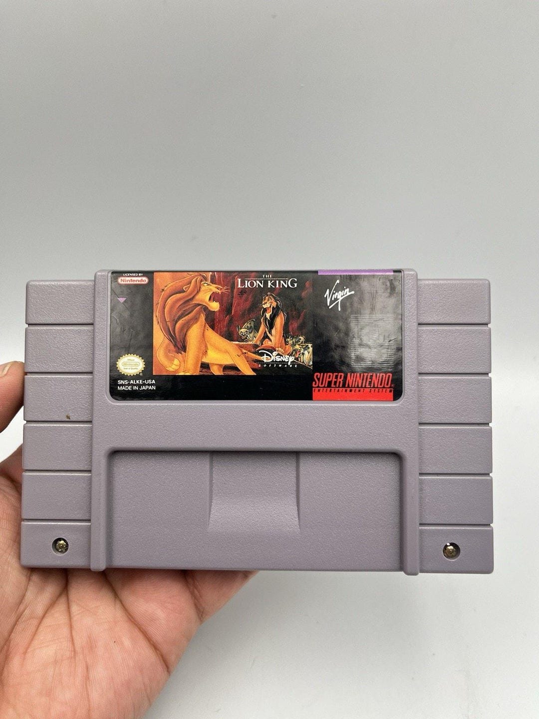 The Lion King Disney Super Nintendo SNES, 1994 Cartridge Only Tested ...