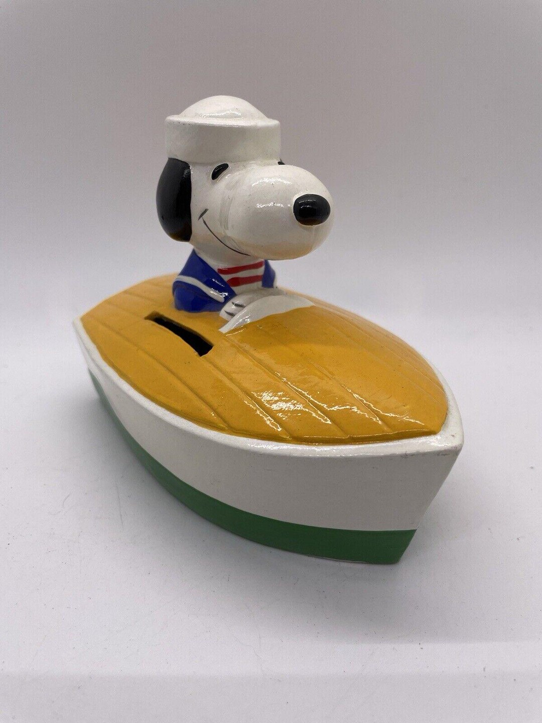 Vintage 1966 Snoopy Sailor Boat Peanuts United Feature Syndicate Bank W ...