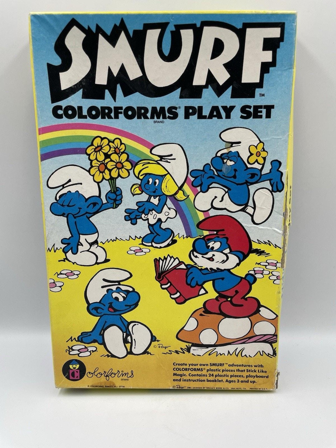 Vintage 1981 Smurfs Colorforms Set - Etsy
