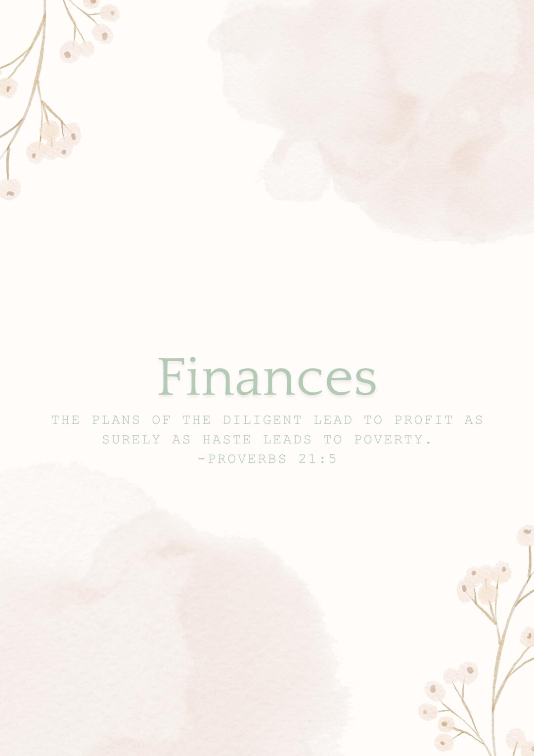 Finance Cover Page - Etsy