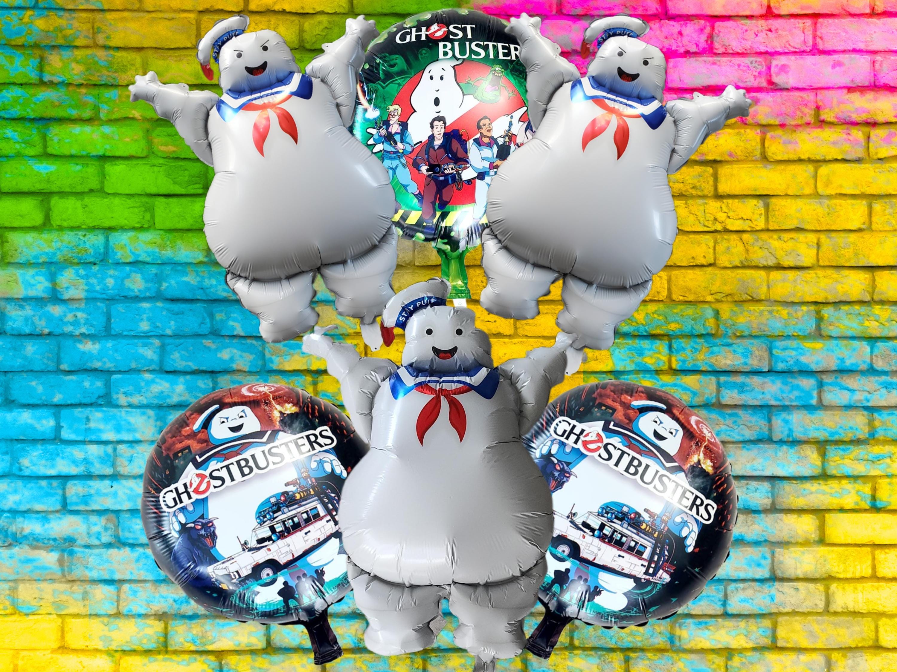 6pc Ghostbuster Halloween Latex Foil Balloons for Birthday Party ...
