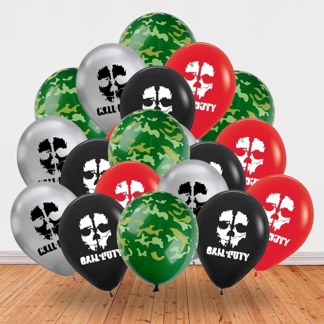 12/24pc Cod Military Latex Foil Balloons Happy Birthday Party Supplies ...