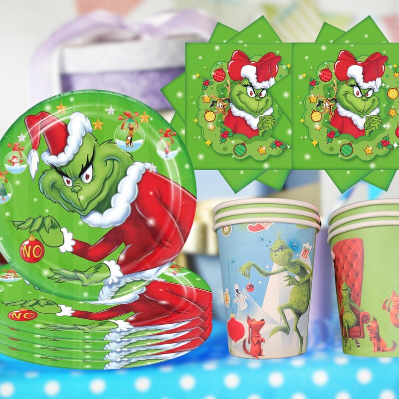 Grinch Plate - Etsy