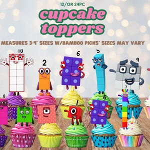 Personalized Number Cupcake Cake Topper Happy Birthday Party Supplies ...