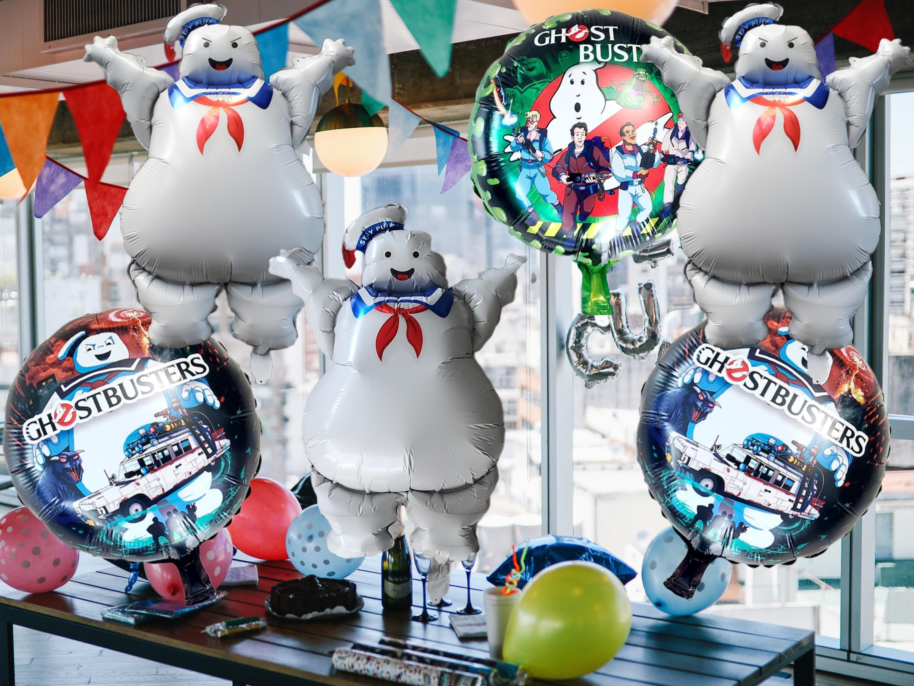 6pc Ghostbuster Halloween Latex Foil Balloons for Birthday Party ...