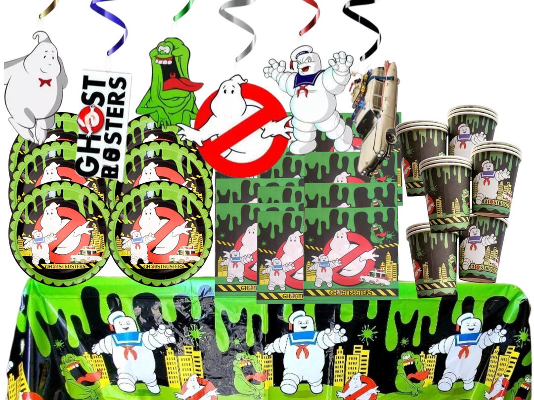 29pc Cute Ghostbuster Tableware for Birthday Party Supplies Baby Shower ...