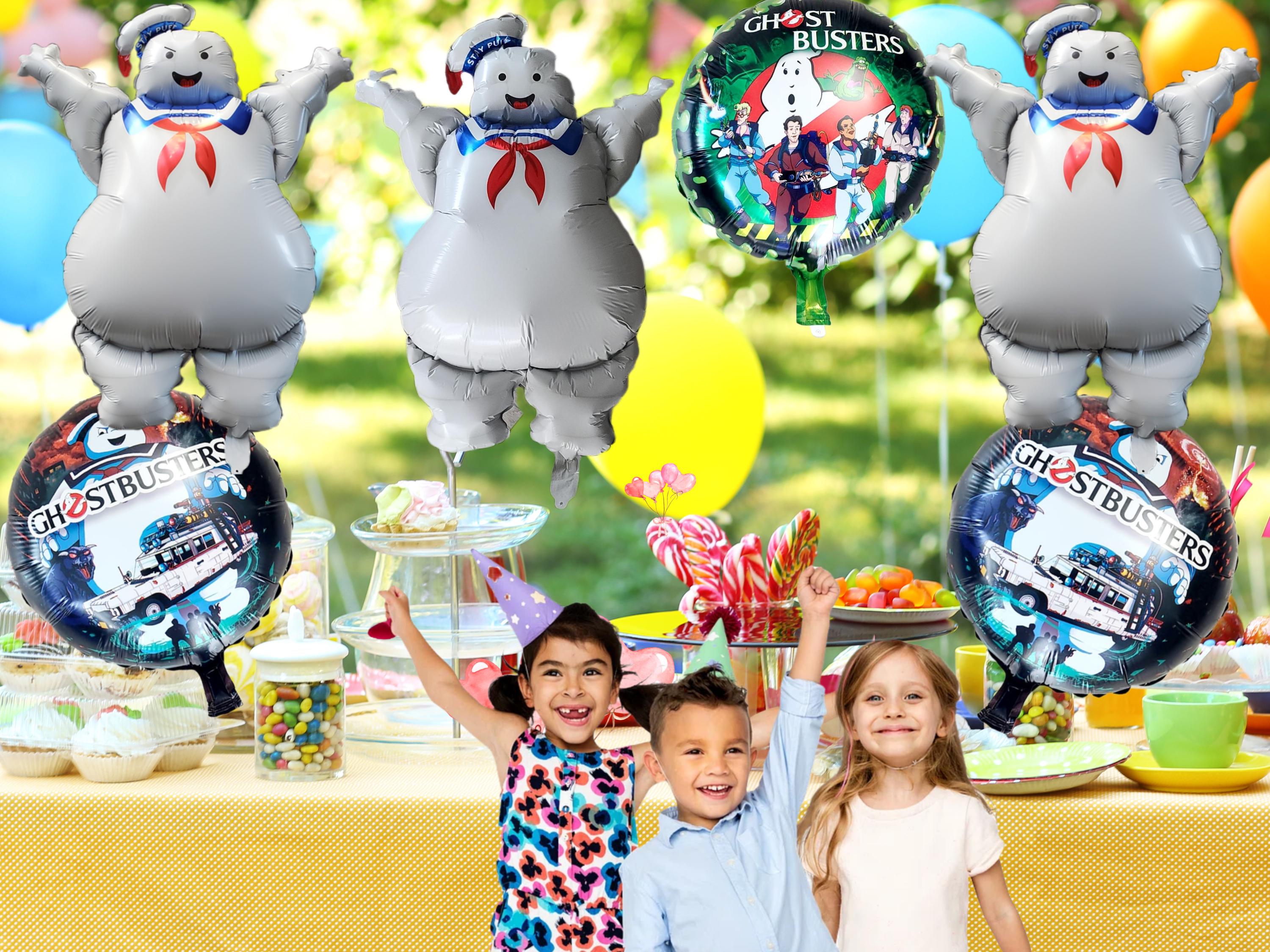 6pc Ghostbuster Halloween Latex Foil Balloons for Birthday Party ...