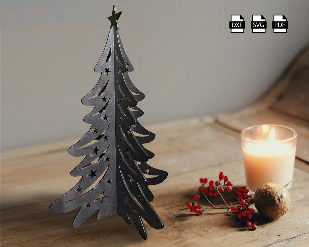 Christmas Tree Dxf/svg, Metal Decoration, Dijital Instant Download (dxf ...