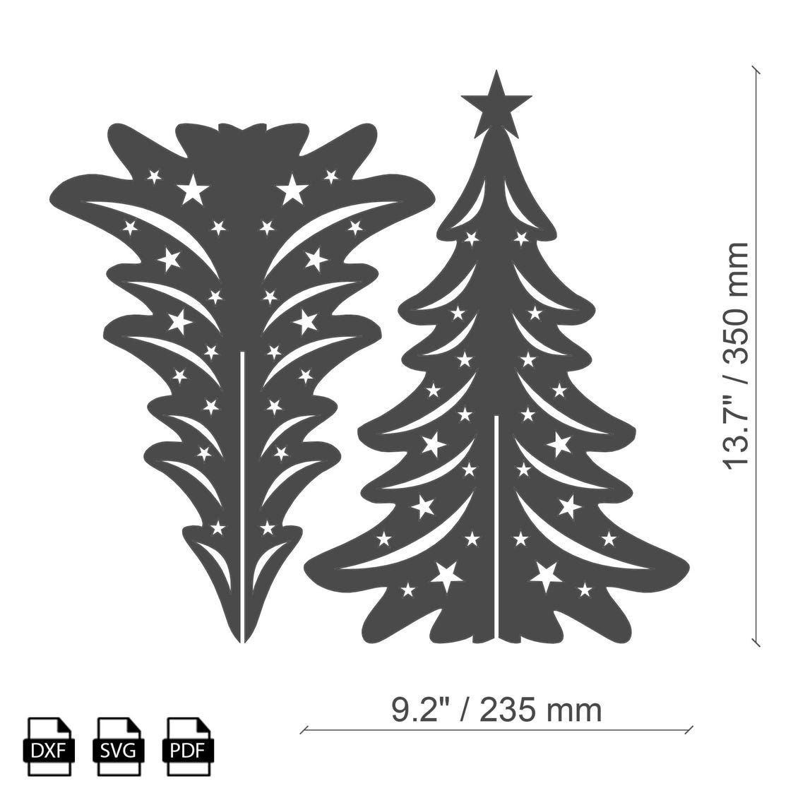 Christmas Tree Dxf/svg, Metal Decoration, Dijital Instant Download (dxf ...