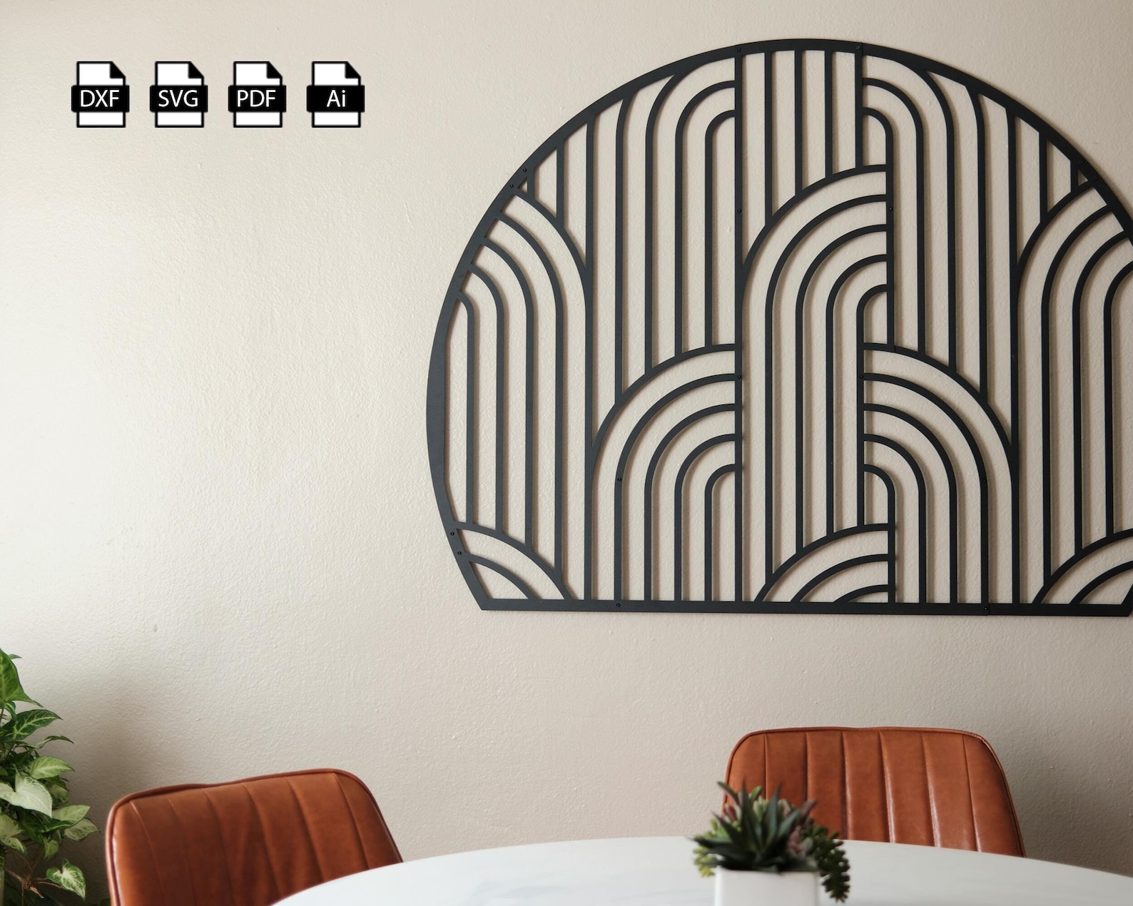 Modern Wall Art Dxf/svg, Dijital Instant Download (dxf, Svg, Pdf, Ai ...