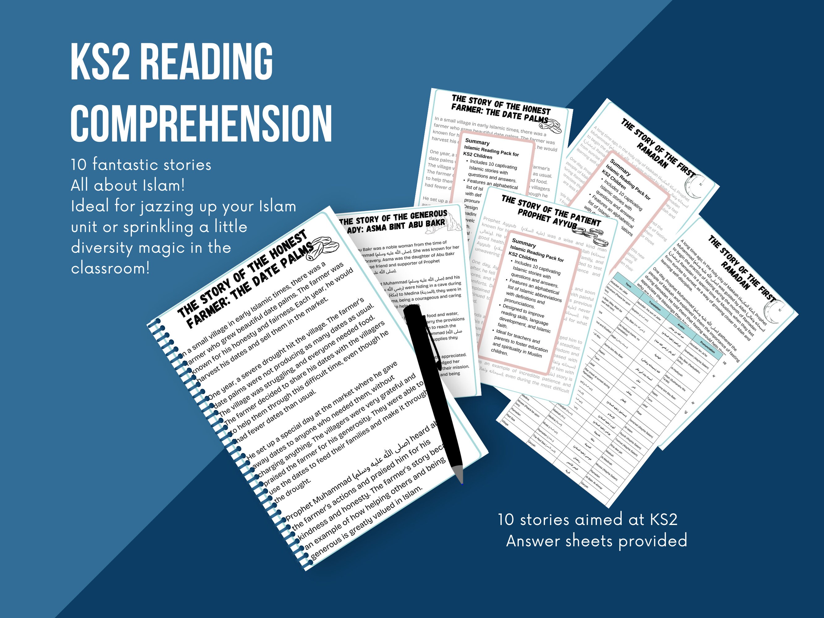 Islamic Reading Comprehension 10 Stories| Educational & Faith-based 10 ...