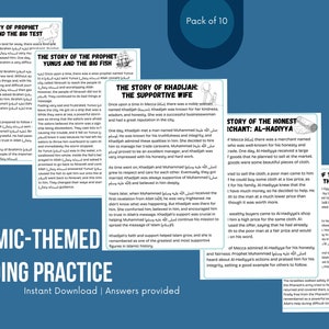 Islamic Reading Comprehension 10 Stories| Educational & Faith-based 10 ...