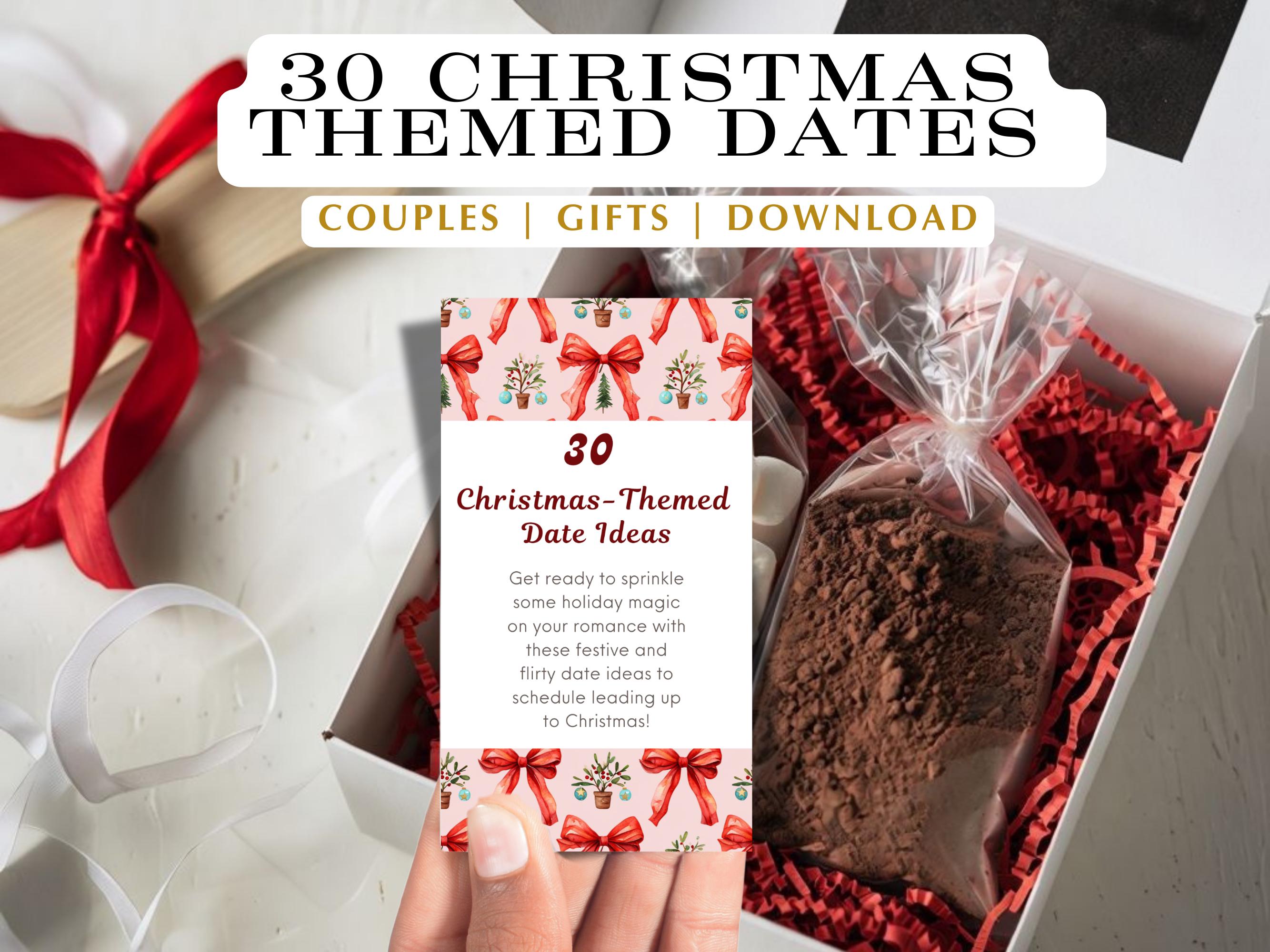 30 Christmas-themed Date Night Cards DIY Coupon Book Couple Gift ...