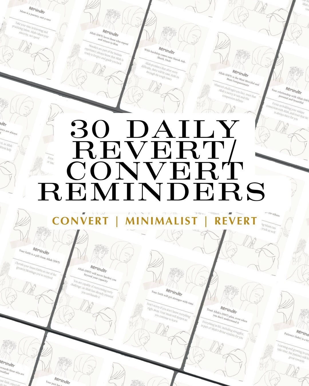 Islamic Motivation Cards for Reverts Encouraging Messages for Muslim ...