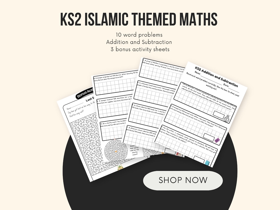 Islamic-themed Maths Word Problems – Fun KS1 & KS2 Activities, Islamic ...