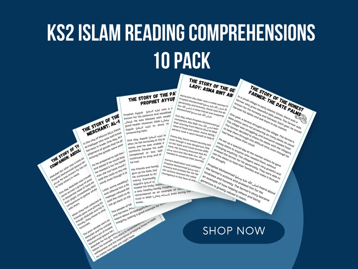 Islamic Reading Comprehension 10 Stories| Educational & Faith-based 10 ...