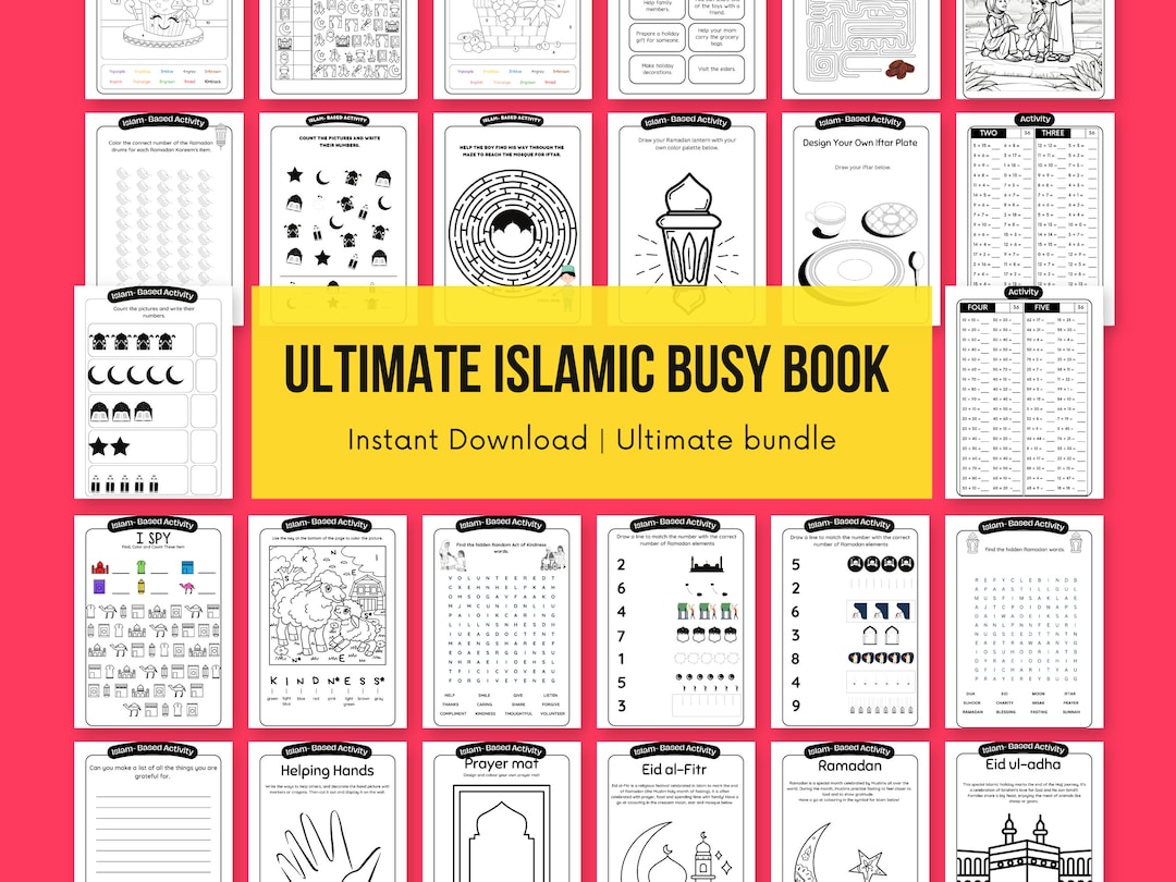 45 Pages | Ultimate Islamic-themed Printable Activities – Fun and ...