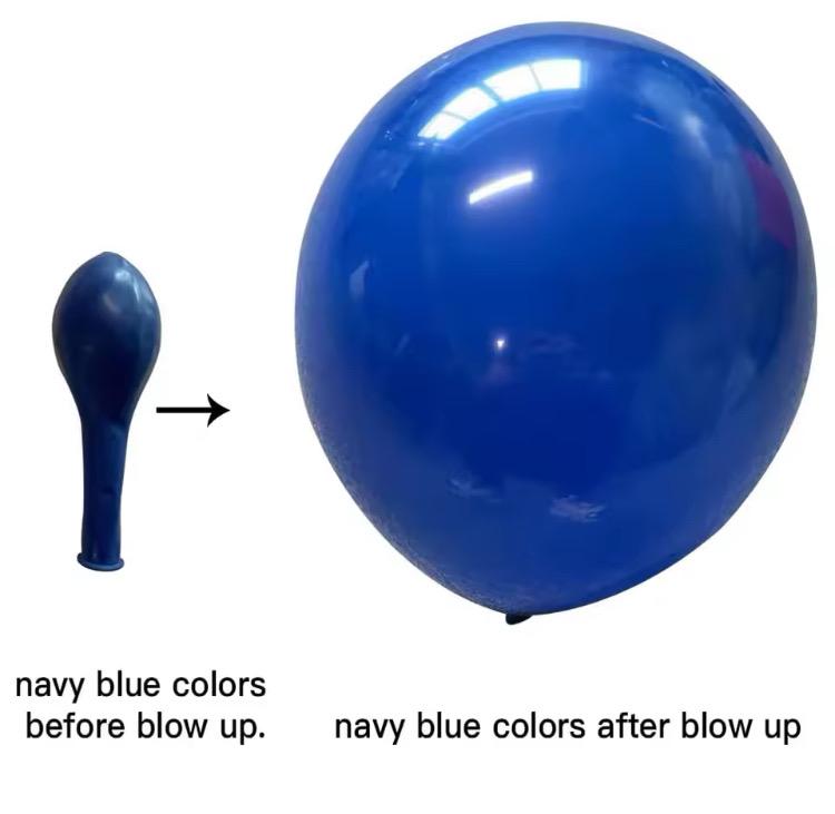 Blue Gold & White Royal Balloon Arch Garland | 131 Piece Elegant Party ...