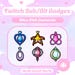 Magical Winx Club Badge Collection Winx Enchantix 6 Fairy Dust Potion ...