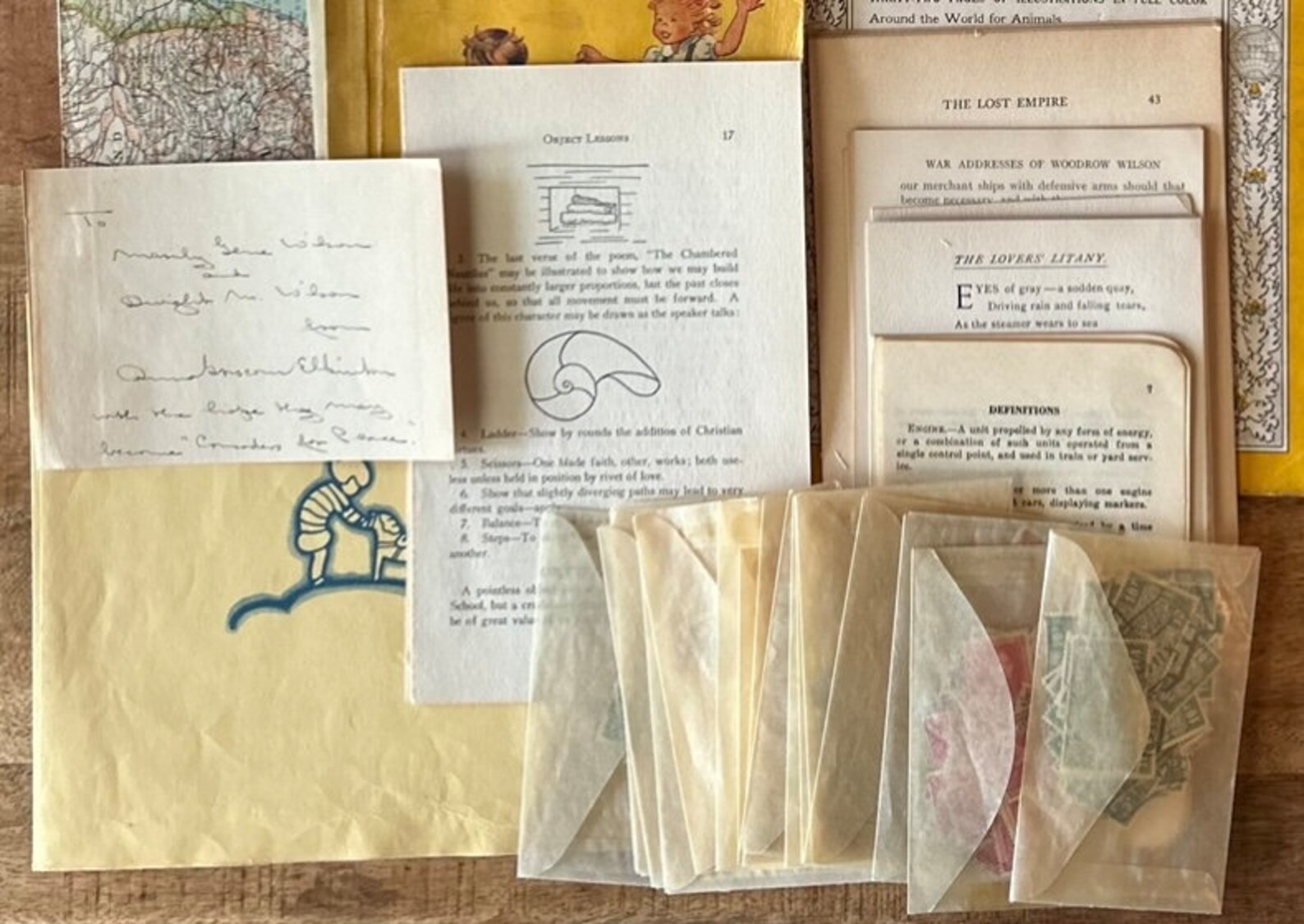 Vintage Ephemera Bundle Vintage Paper, Book Pages, and Stamps for Junk ...