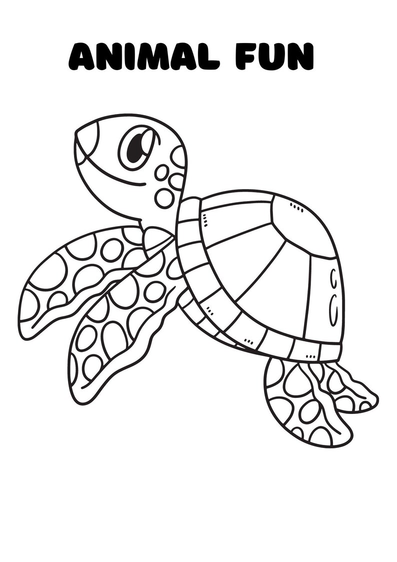 Printable Animal Coloring Book for Kids Fun & Educational Designs ...