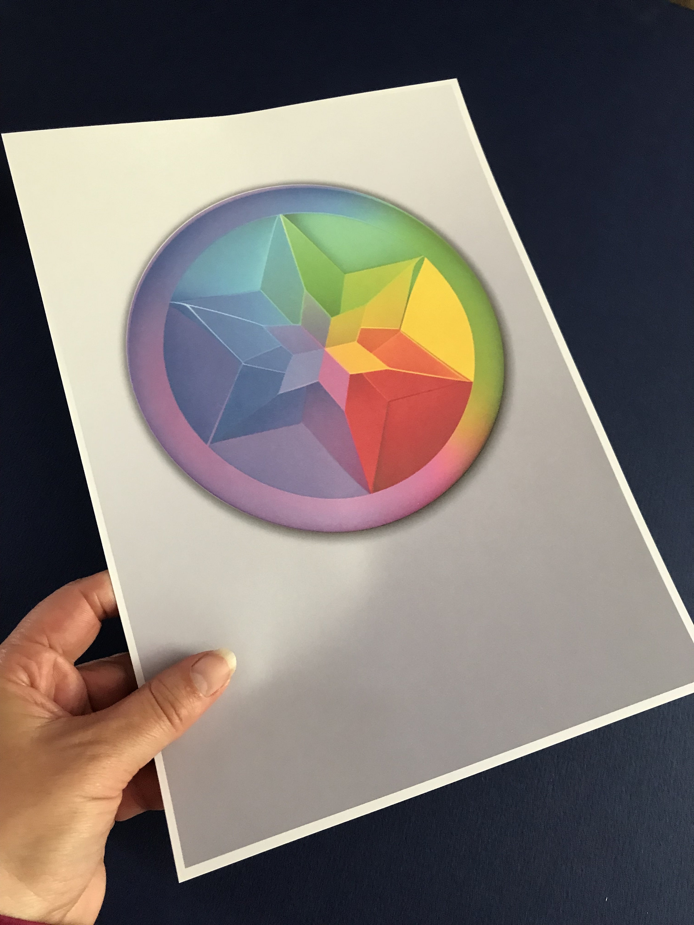 Rainbow Star Printable Digital Download - Vibrant Fun Wall Art - Small ...