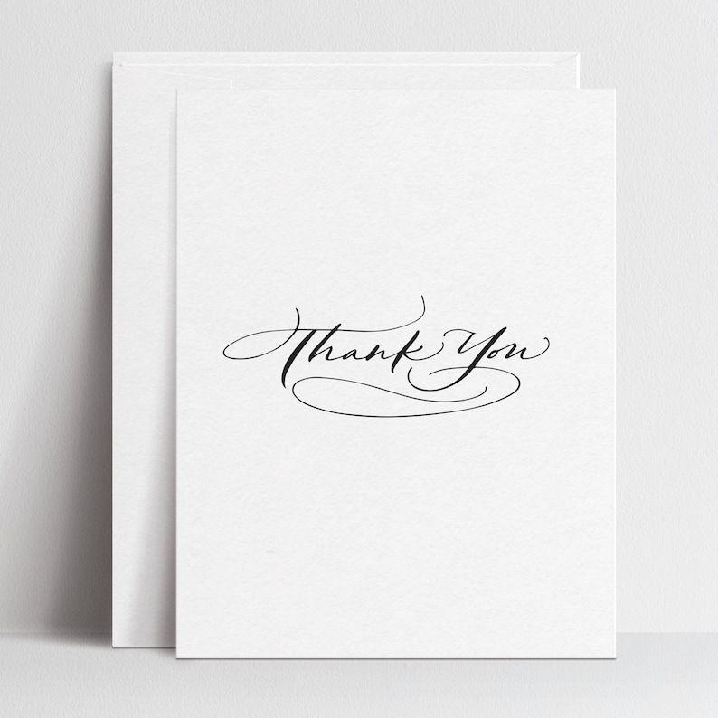 Thank You Script - Greeting Cards - Etsy