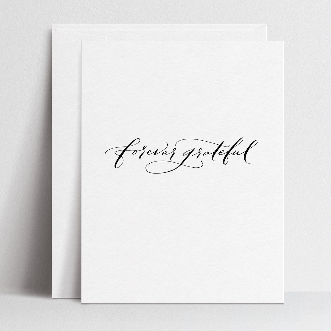 Forever Grateful - Greeting Cards - Etsy
