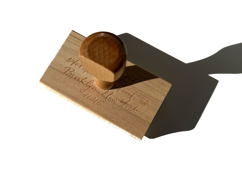 Custom Calligraphy Rubber Address Stamp - Etsy