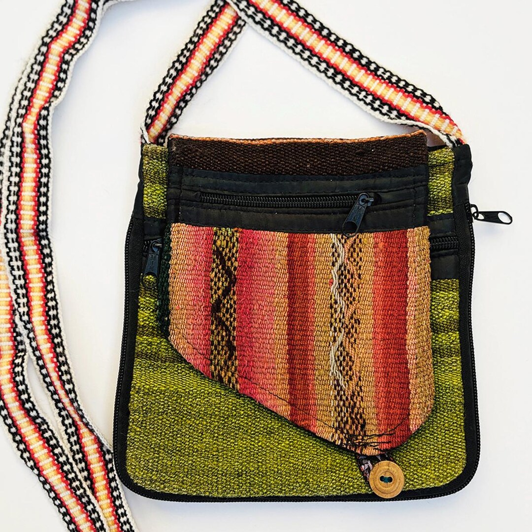 Peruvian Bag Traditional Wool Textile Pattern Purse Andean Pouch ...