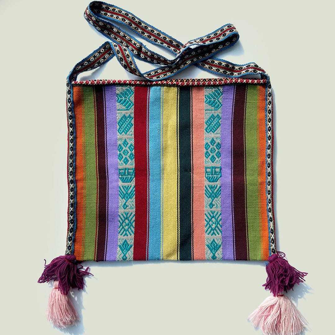 Peruvian Qero Bag Handwoven Textile Traditional Design Ethnic Accessory ...