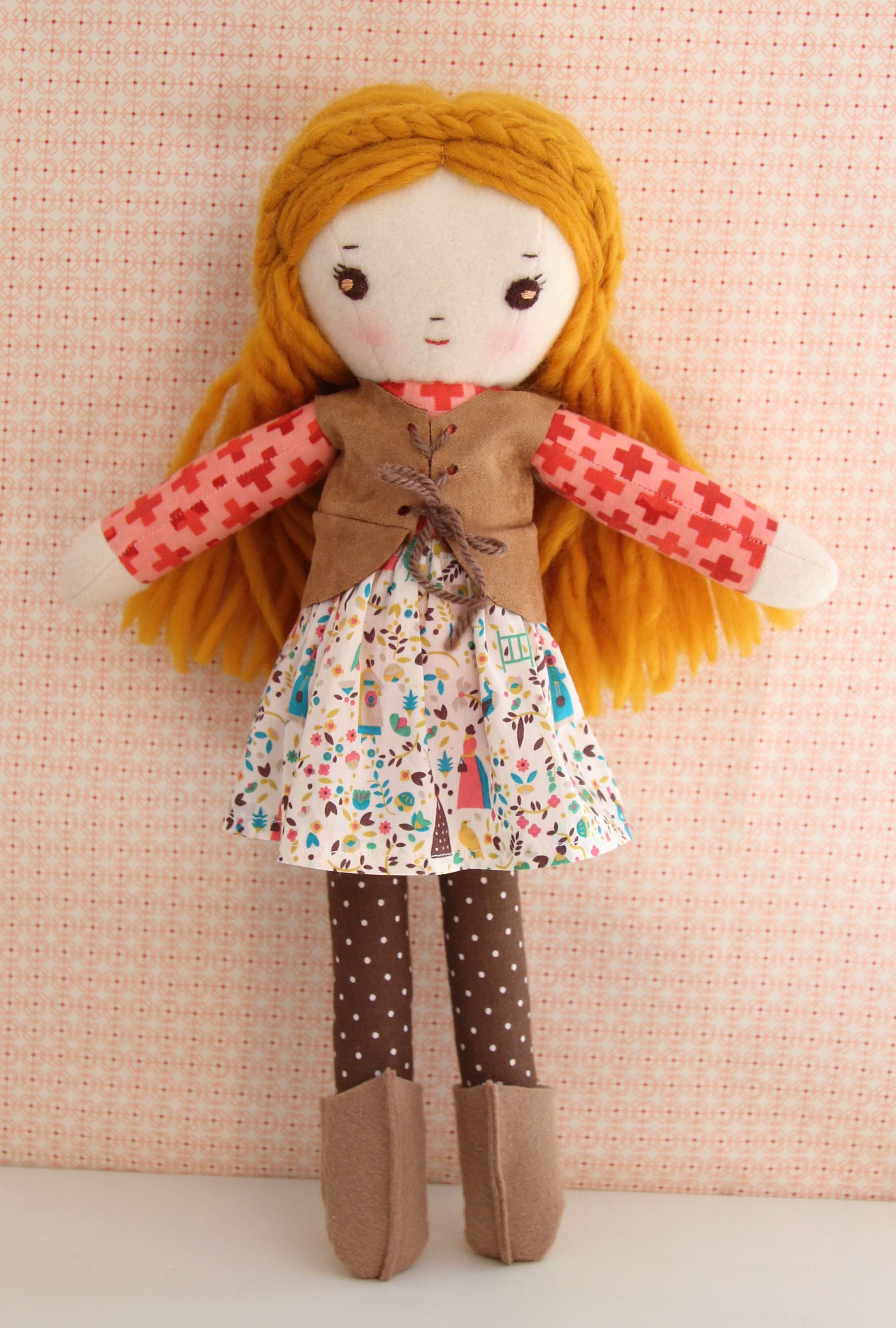 Sewing Pattern for Handmade Cloth Doll, the Folky Elsa Doll - Etsy