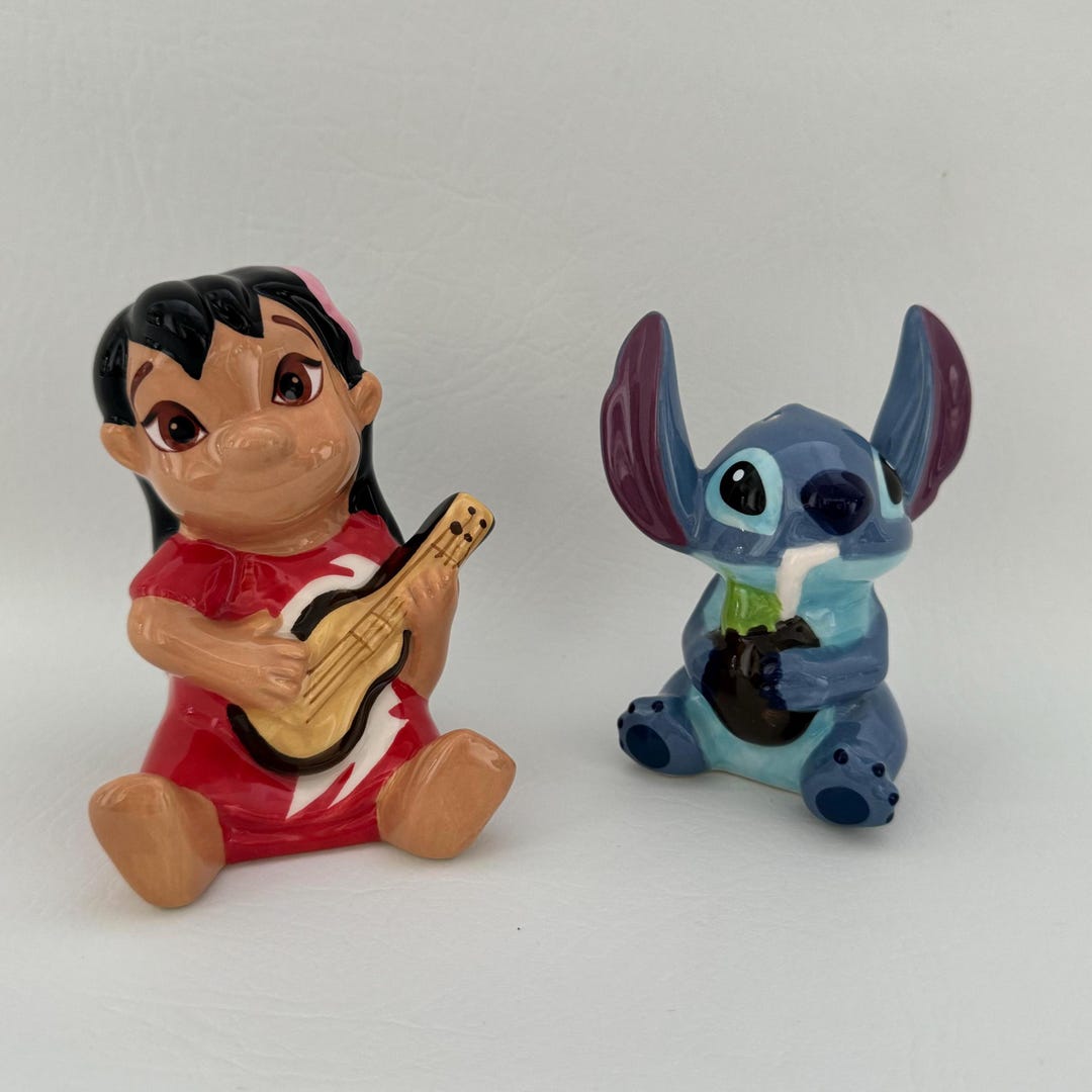 Lilo and Stitch Disney Salt and Pepper Shaker Set New - Etsy