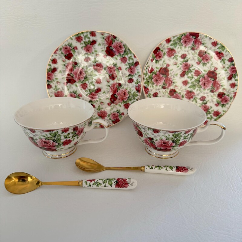 Pink Tea Set - Etsy