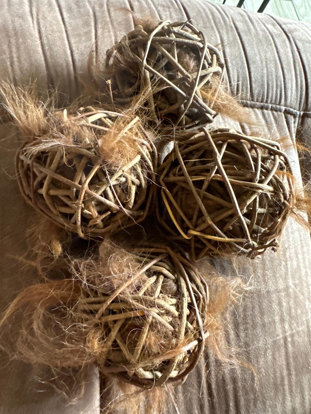 Bird Nesting Balls Filled With 100% Llama and Alpaca Fibers From Our ...
