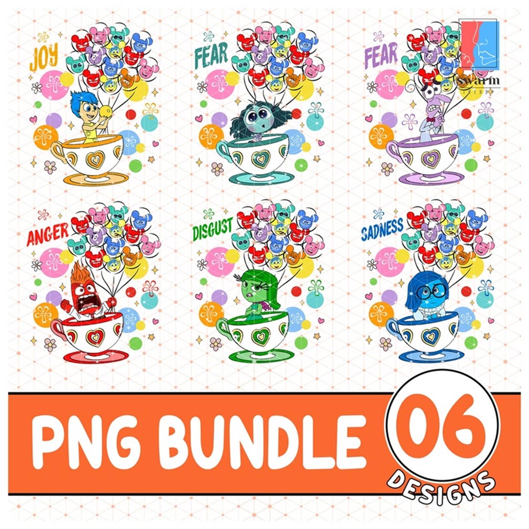 Inside Out Characters Png, Inside Out Teacup Png, Inside Out Group ...