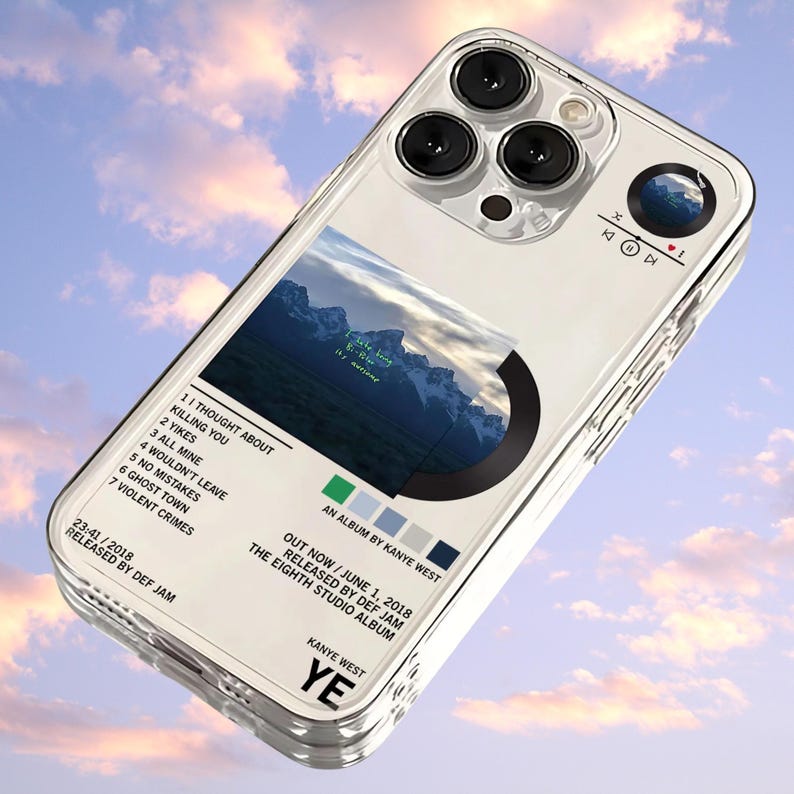 Kanye West Album Phone Case, Yeezy Fan Gift, Music Lover Cover, Rap ...