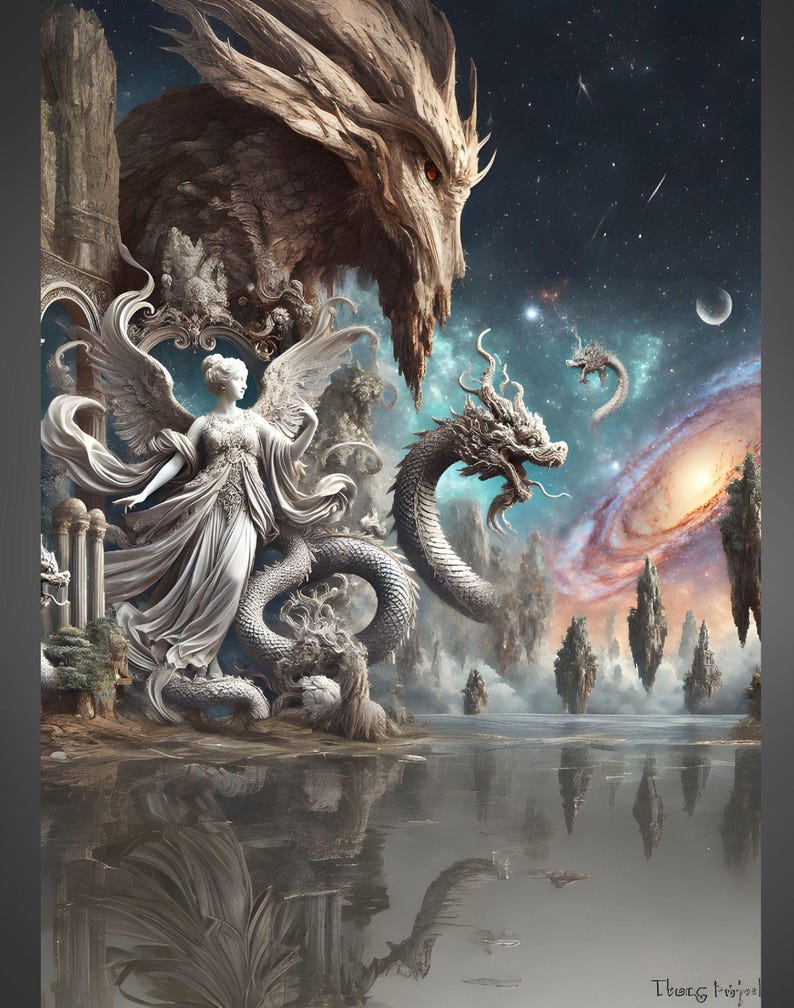 Gift for Dragon Lovers Knowledge Poster Dragon Lover Poster Dragon Home ...